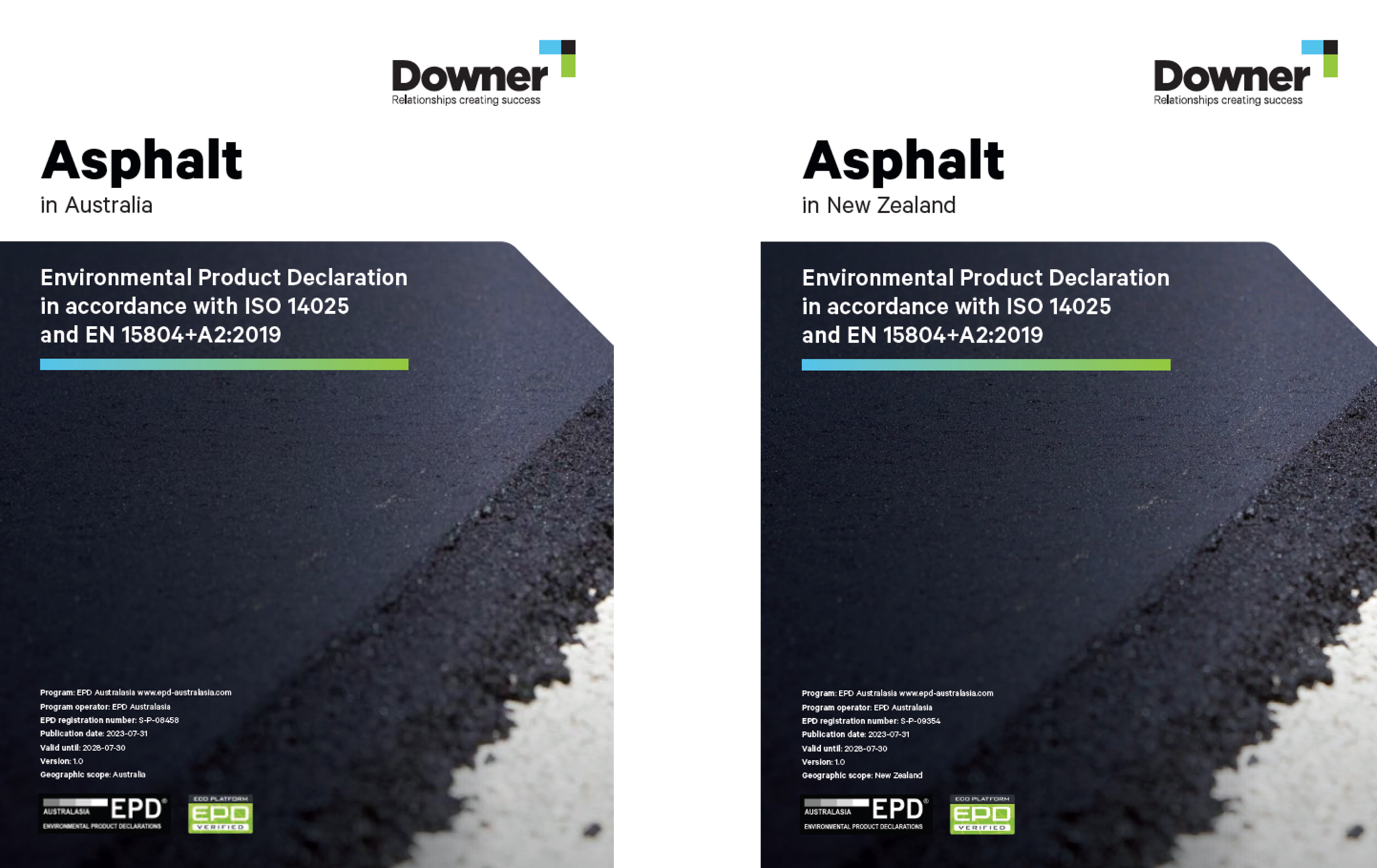 New EPD alert: Downer asphalt (Australia and New Zealand) – start2see