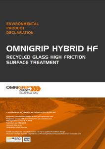 New EPD alert: OmniGrip Hybrid HF (high-friction surface treatment ...